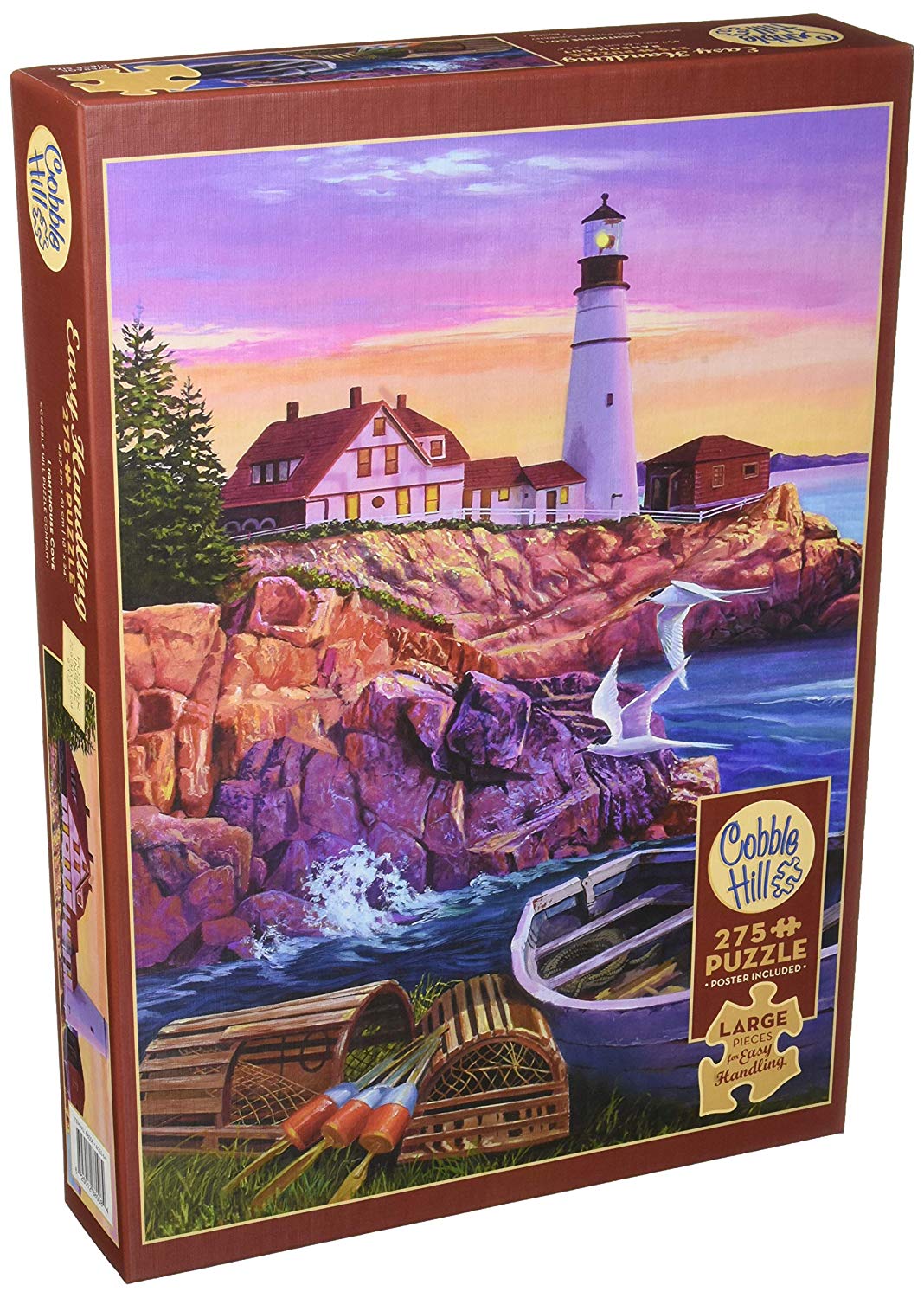 Cobblehill 88008 XL 275 pc Lighthouse Cove Puzzle, Various – TopToy