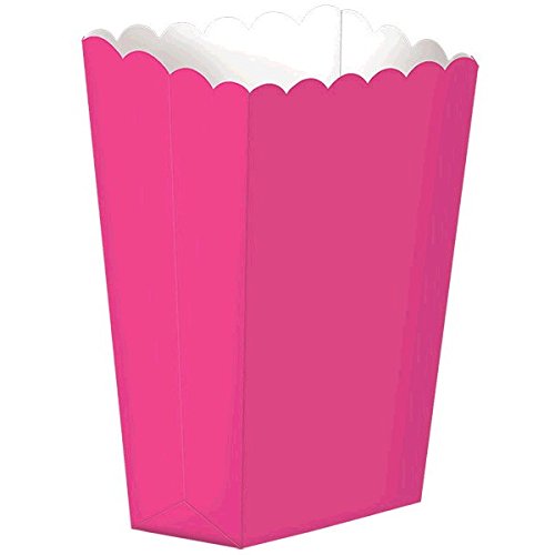 amscan Small Bright Pink Popcorn Party Boxes-5 Pcs – TopToy