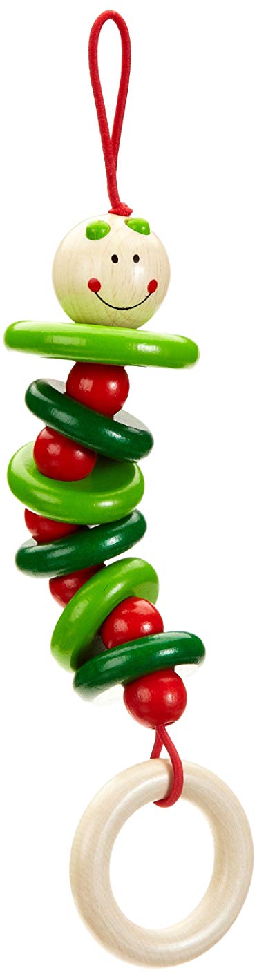 Haba Rattling Caterpillar Wooden Rattle – TopToy