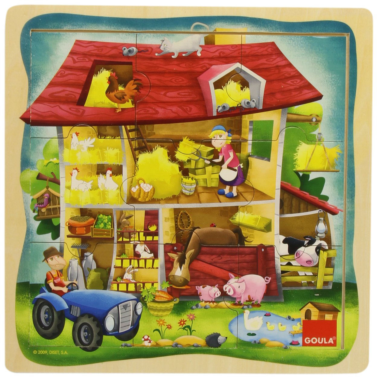 Jumbo Goula Farm Puzzle (16-Piece) – TopToy