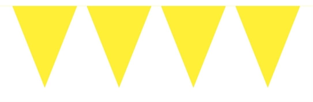 Bunting Mini Yellow Baby 3m, 3 metres – 12 mini Triangle flags ...