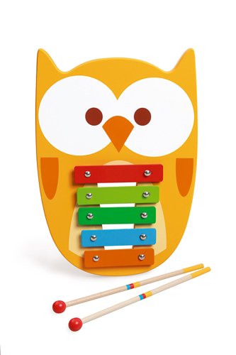 Scratch 6181830 Owl Lou Wooden Xylophone with 2 Beaters – TopToy