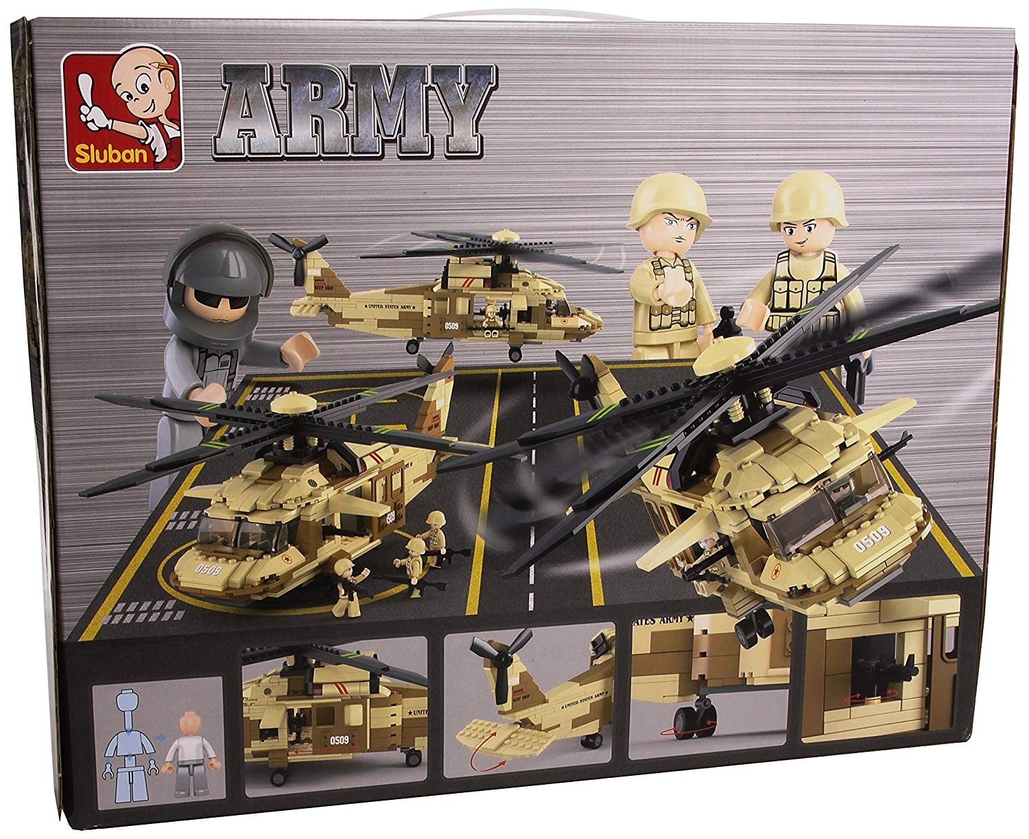 Sluban SlubanM38-B0509 Utility Helicopter Building Bricks Set – TopToy