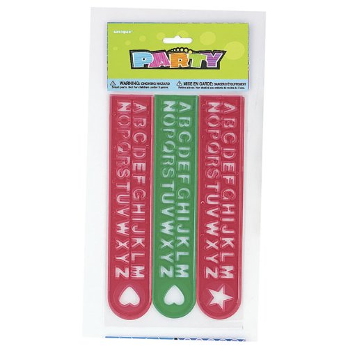 PARTYGRAM 86939pg 12 Alphabet Rulers – TopToy