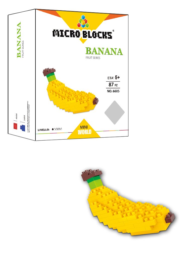Micro Blocks wlt-6605 – Set Construction Banana – TopToy