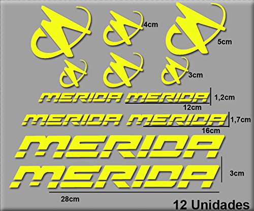 Ecoshirt 9N-YQLE-W5IT Sticker Merida R63 Vinyl Adesivi Decal Aufkleber ...