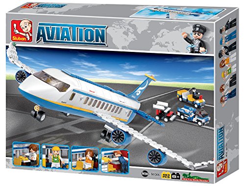 Sluban SlubanM38-B0366 Passenger Plane Building Bricks Set – TopToy