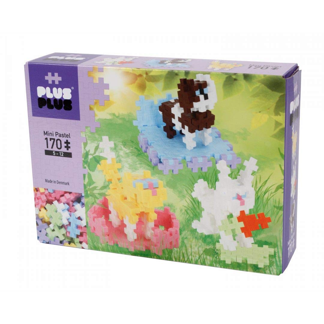 Plus-Plus “Mini Pastel-Pets Building Blocks (170-Piece, Multi-Colour ...