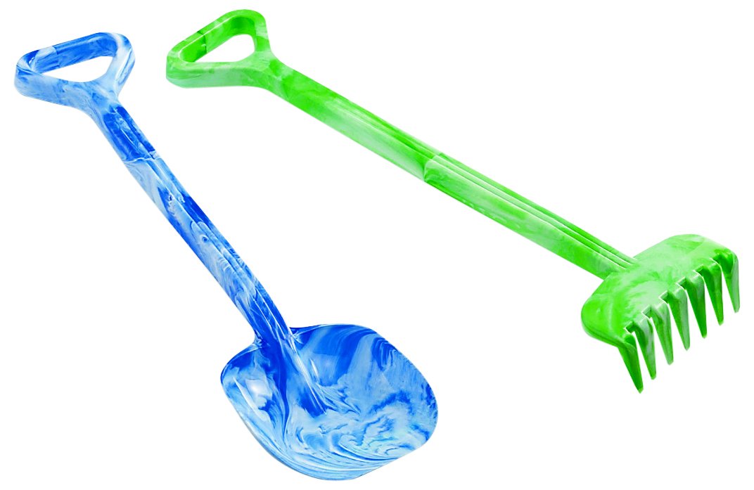 ADRIATIC 56AM Beach Toys Marble Rake with Shovel, 55.5 cm – TopToy