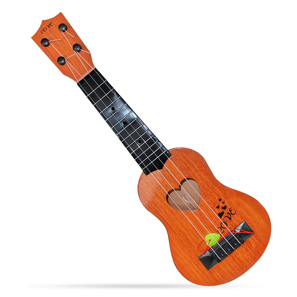 Local Makes A Comeback Wooden Guitar Toy for Kids, Mini Four String Can ...