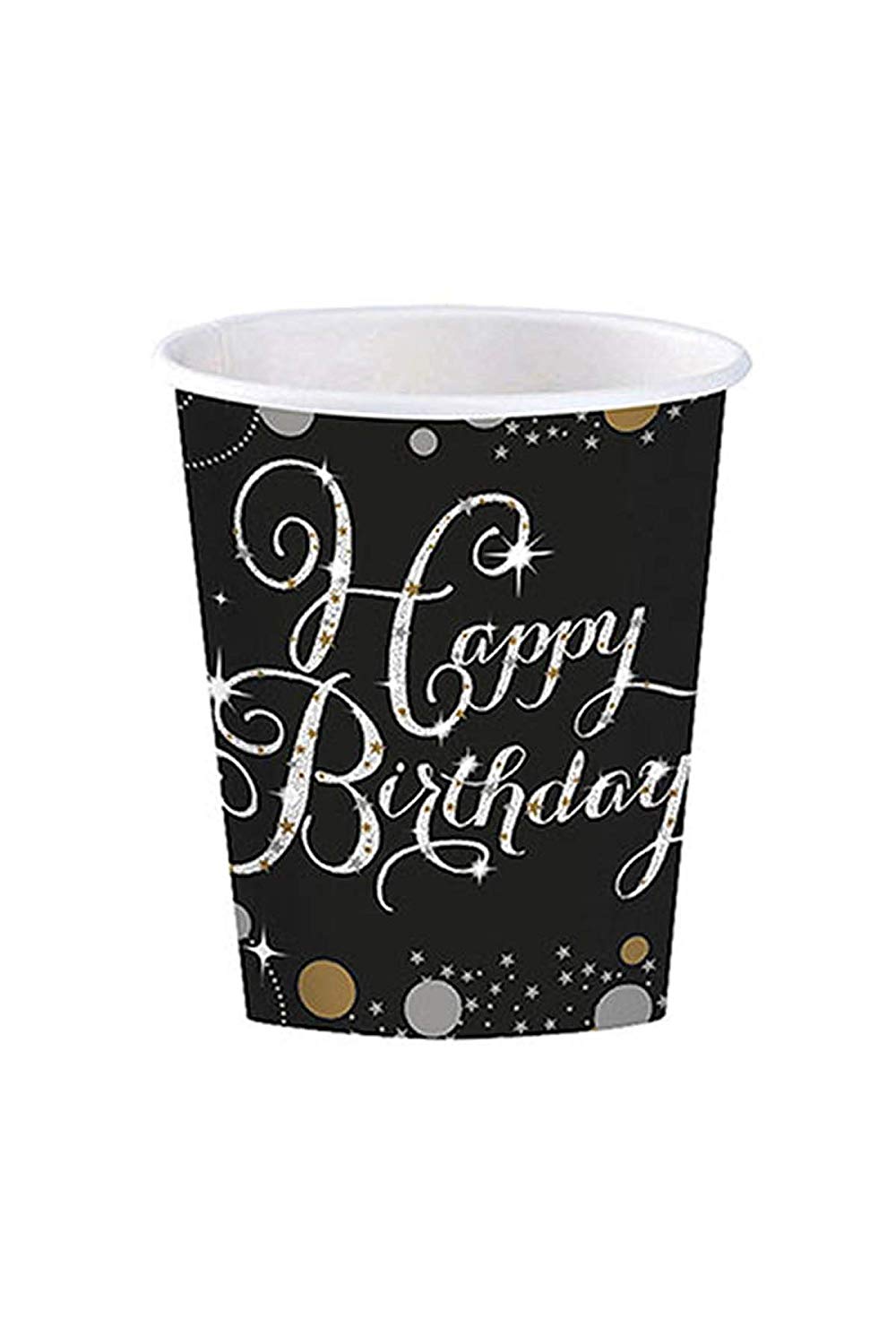 Amscan 9900550 266 Ml Gold Celebration Happy Birthday Paper Cup – TopToy