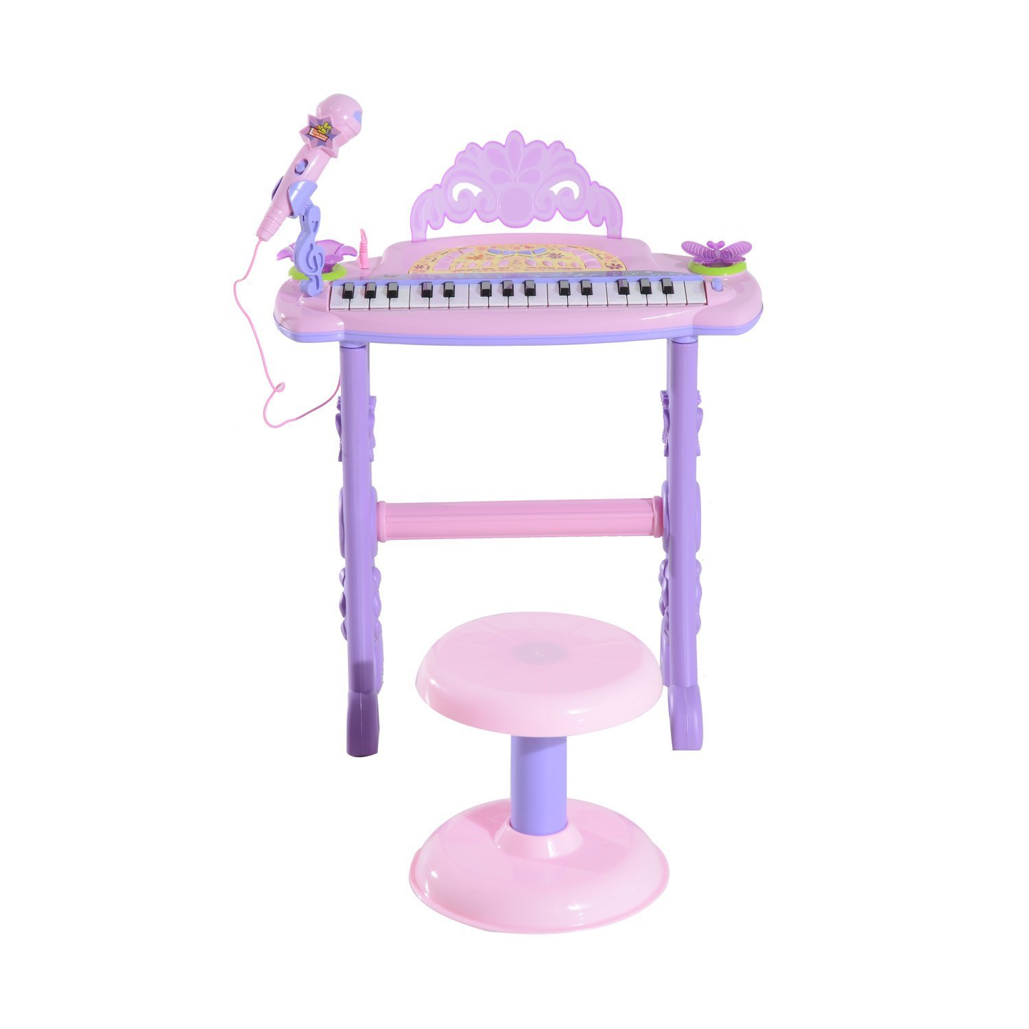 HOMCOM 32 Keys Kids Mini Electronic Keyboard Musical Instrument ...