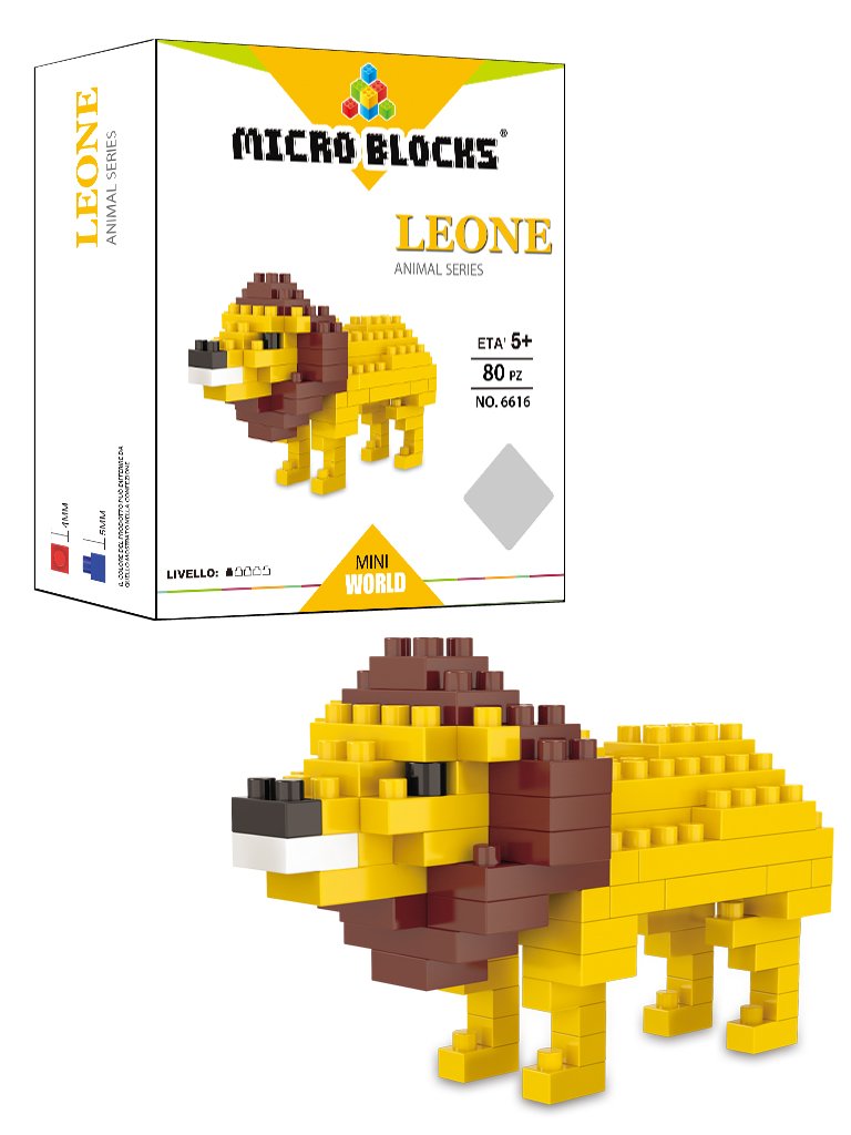 Micro Blocks wlt-6616 – Set Construction Lion – TopToy