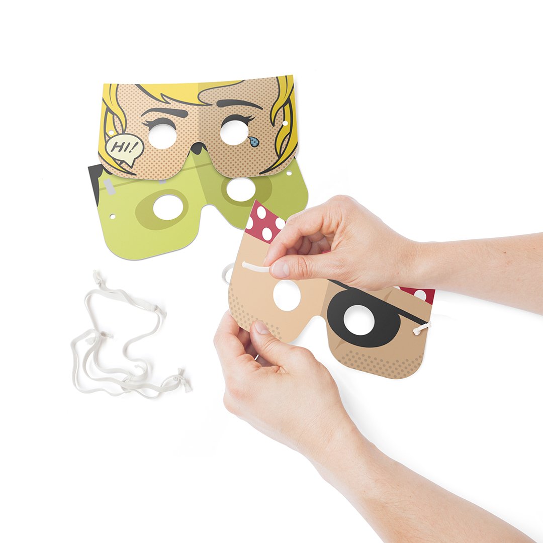 Fancy Dress, Book of Party Masks, 30 tear-out paper masks, Book of ...