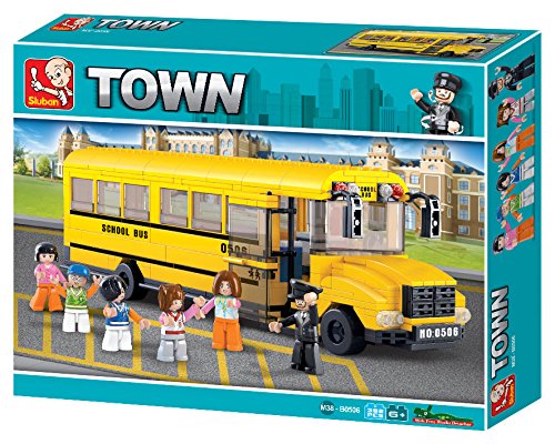 Sluban School Bus “Town” Building Kit (382-Piece) – TopToy