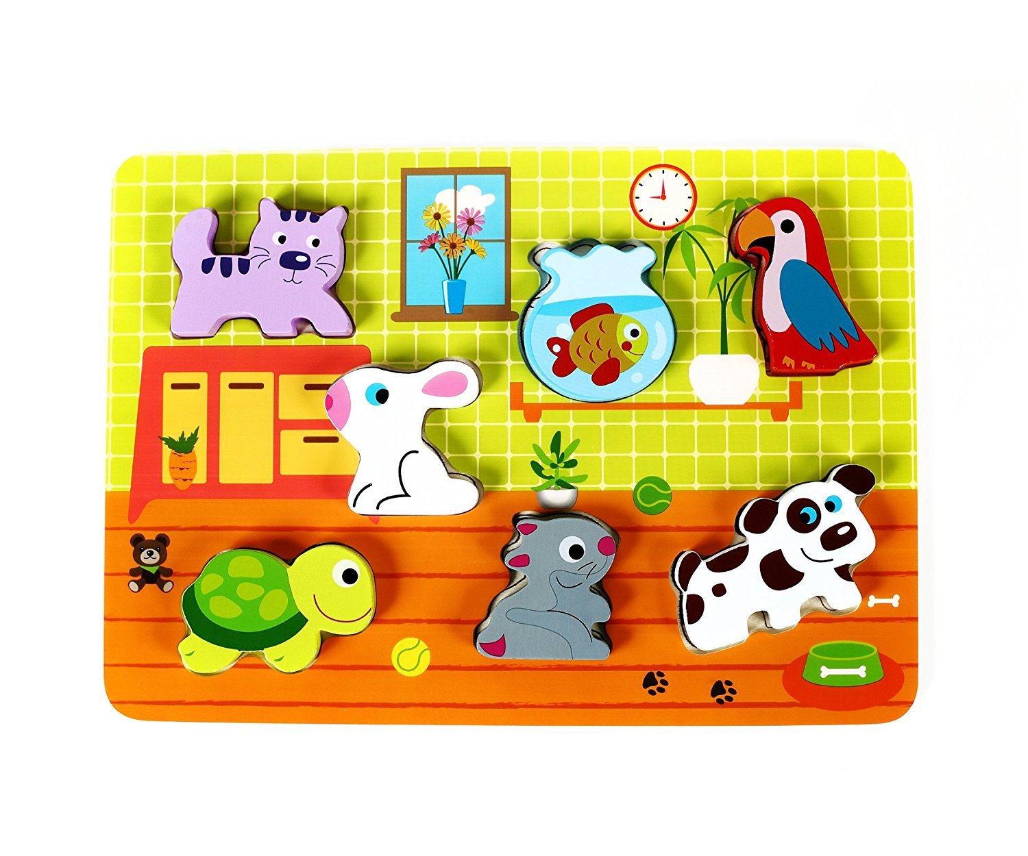 Wooden Chunky Pet Puzzle by Beehive Toy Factory – TopToy