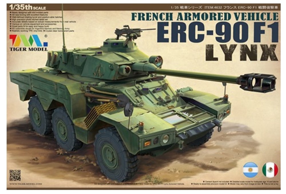 Model Model Tiger TM4632 1/35 French Armoured Vehicle ERC 90 °F1 Lynx ...