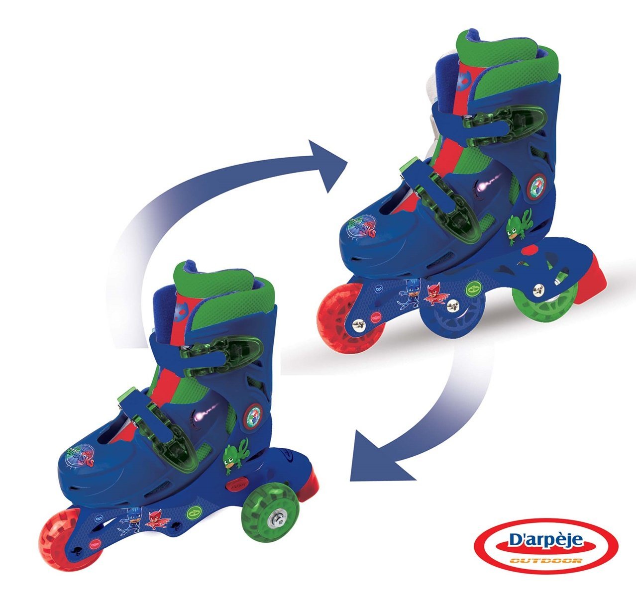 PJ MASKS OPJM084 Kid’s 2-in-1 Tri to Inline Roller Skates – TopToy