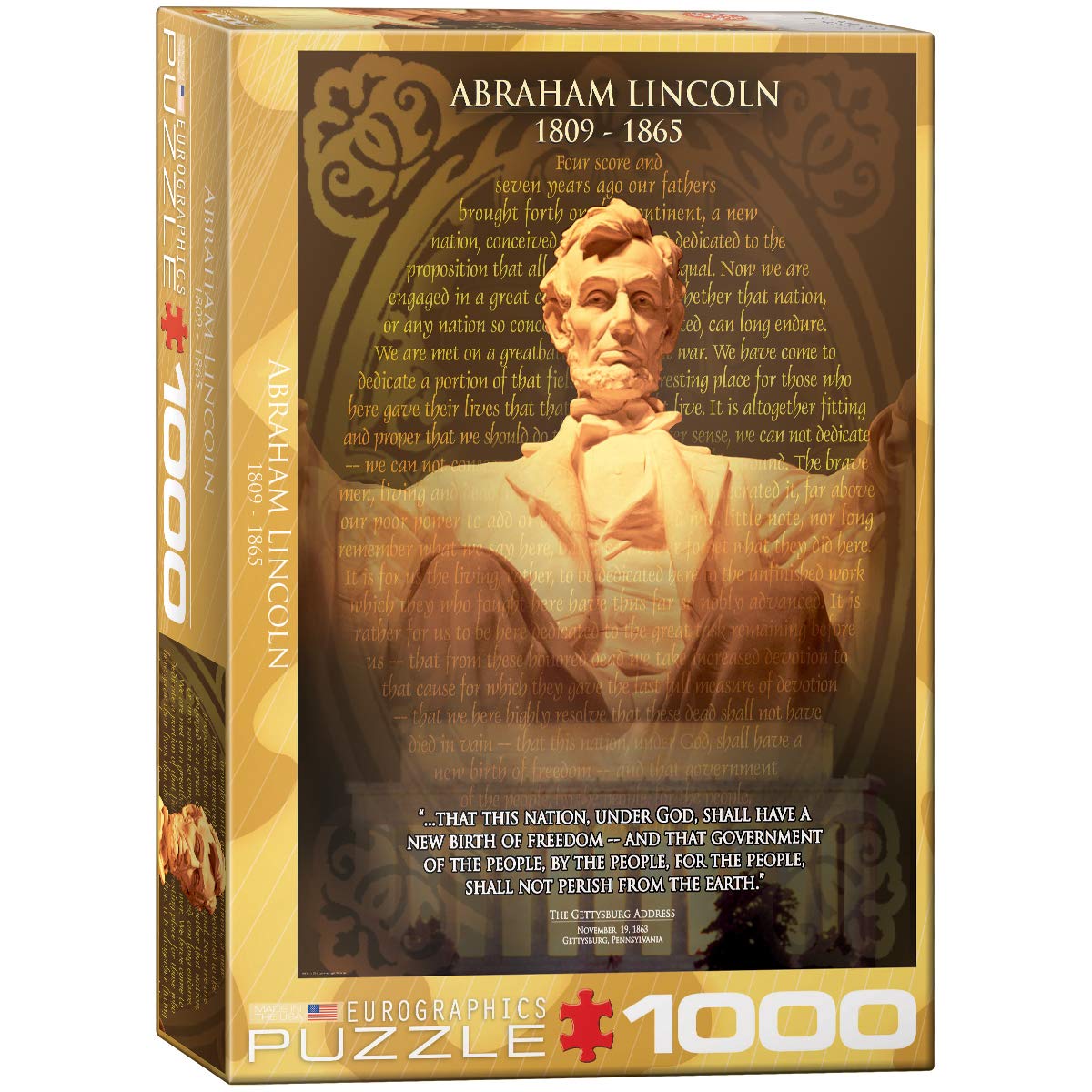 EuroGraphics Abraham Lincoln Puzzle (1000 Pieces) – TopToy