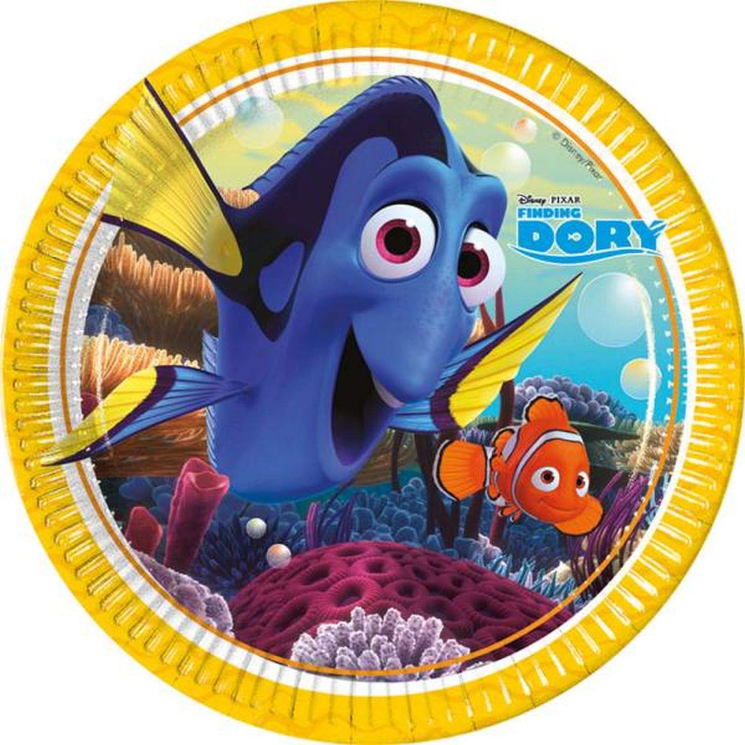 Disney 10040690 Finding Nemo Plates, Blu, Giallo – TopToy