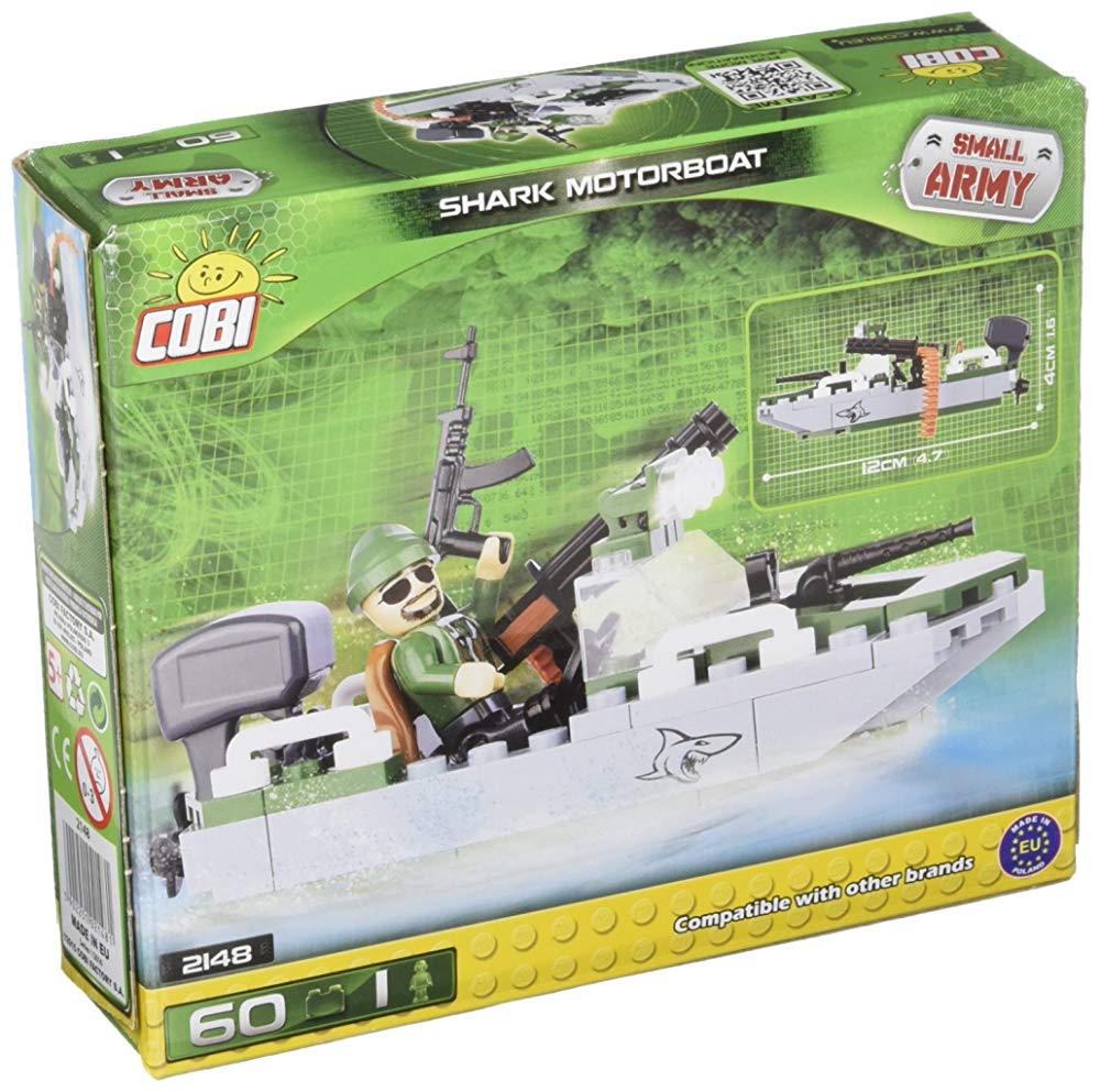 COBI 2148 – Army Speedboat, 60 Pieces – TopToy