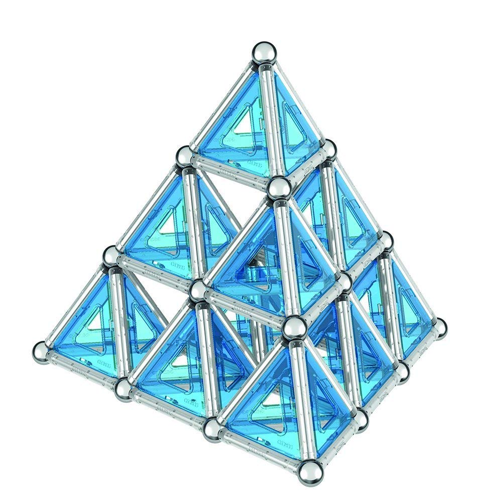 Geomag 025 PRO-L Building Set, Blue and Silver Metal, 174 Pieces – TopToy