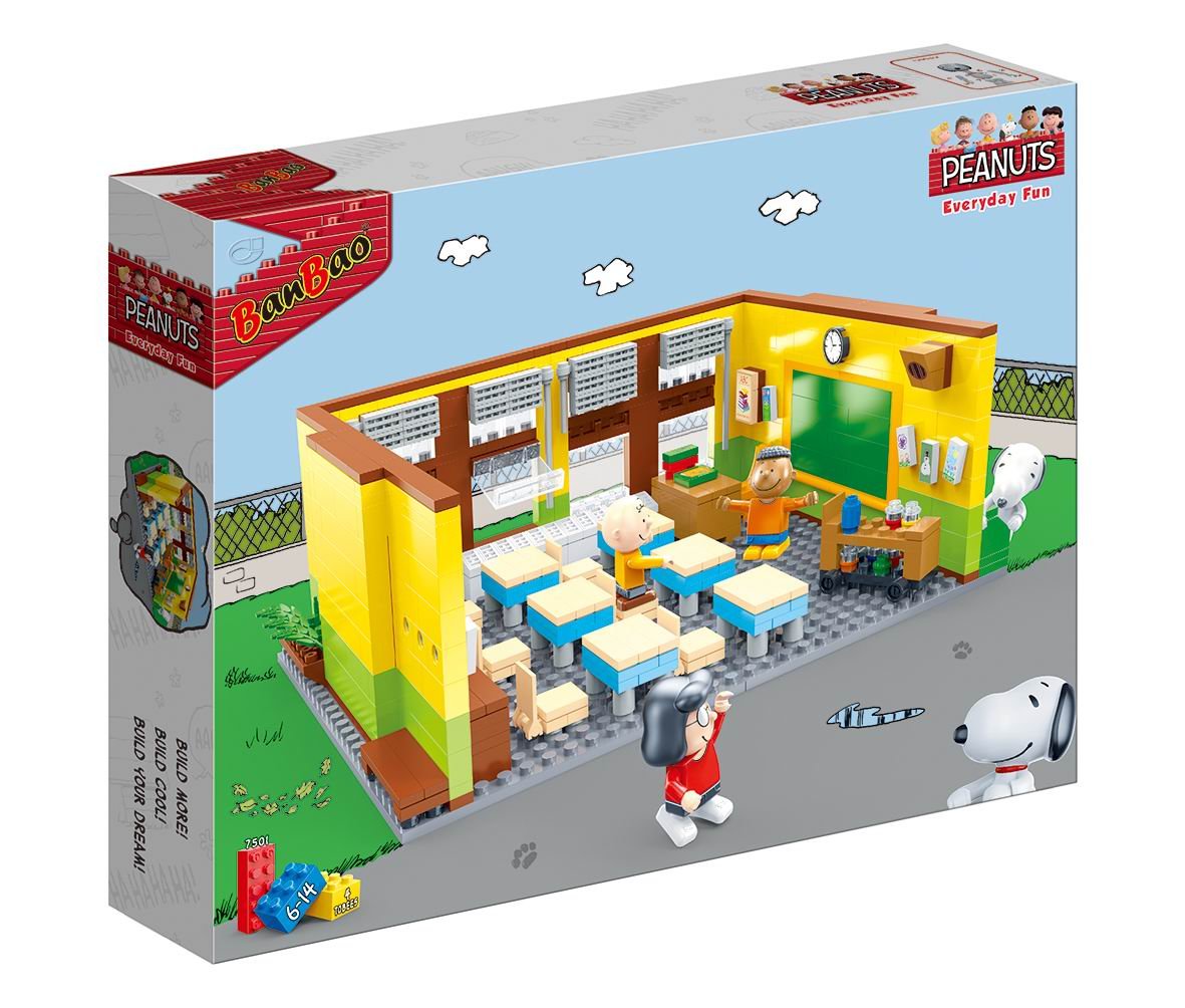 BanBao 7501 Peanuts Snoopy Classroom, Multi-Colour – TopToy