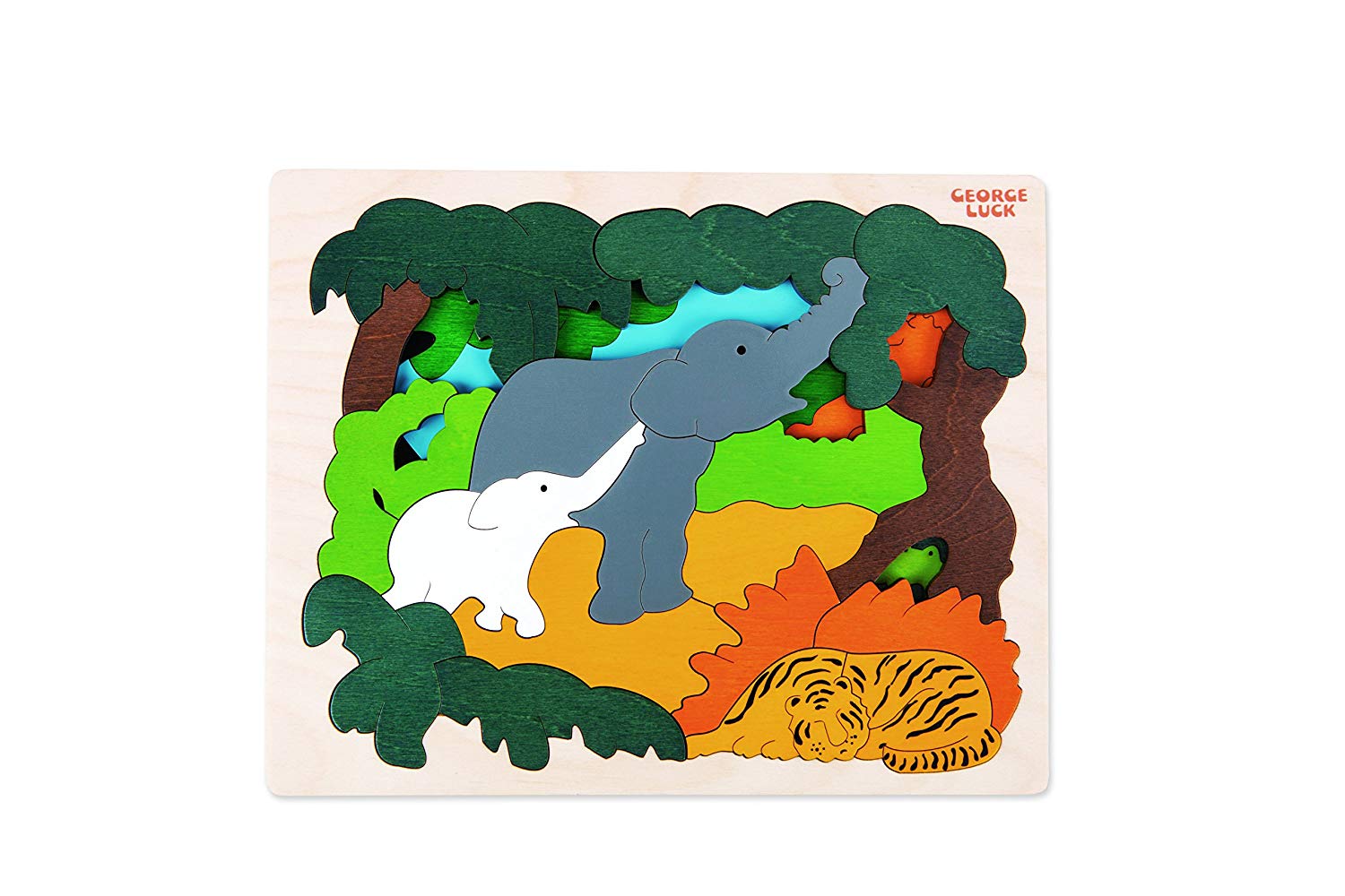 George Luck GLU-E6521 Animaux Asiatiques Puzzle – TopToy