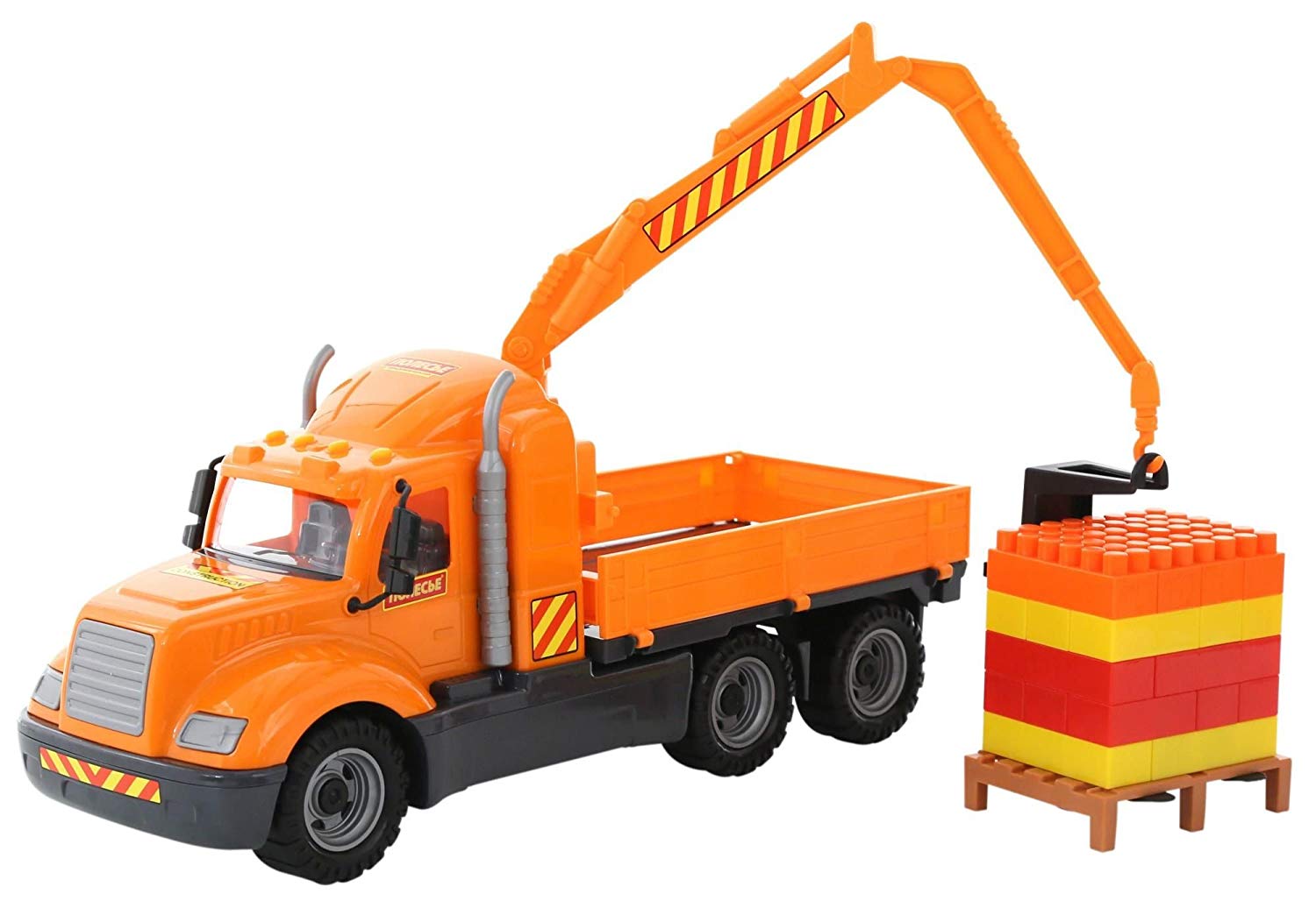Polesie Polesie55606 Mike, Truck with Crane Arm with Construction Set ...