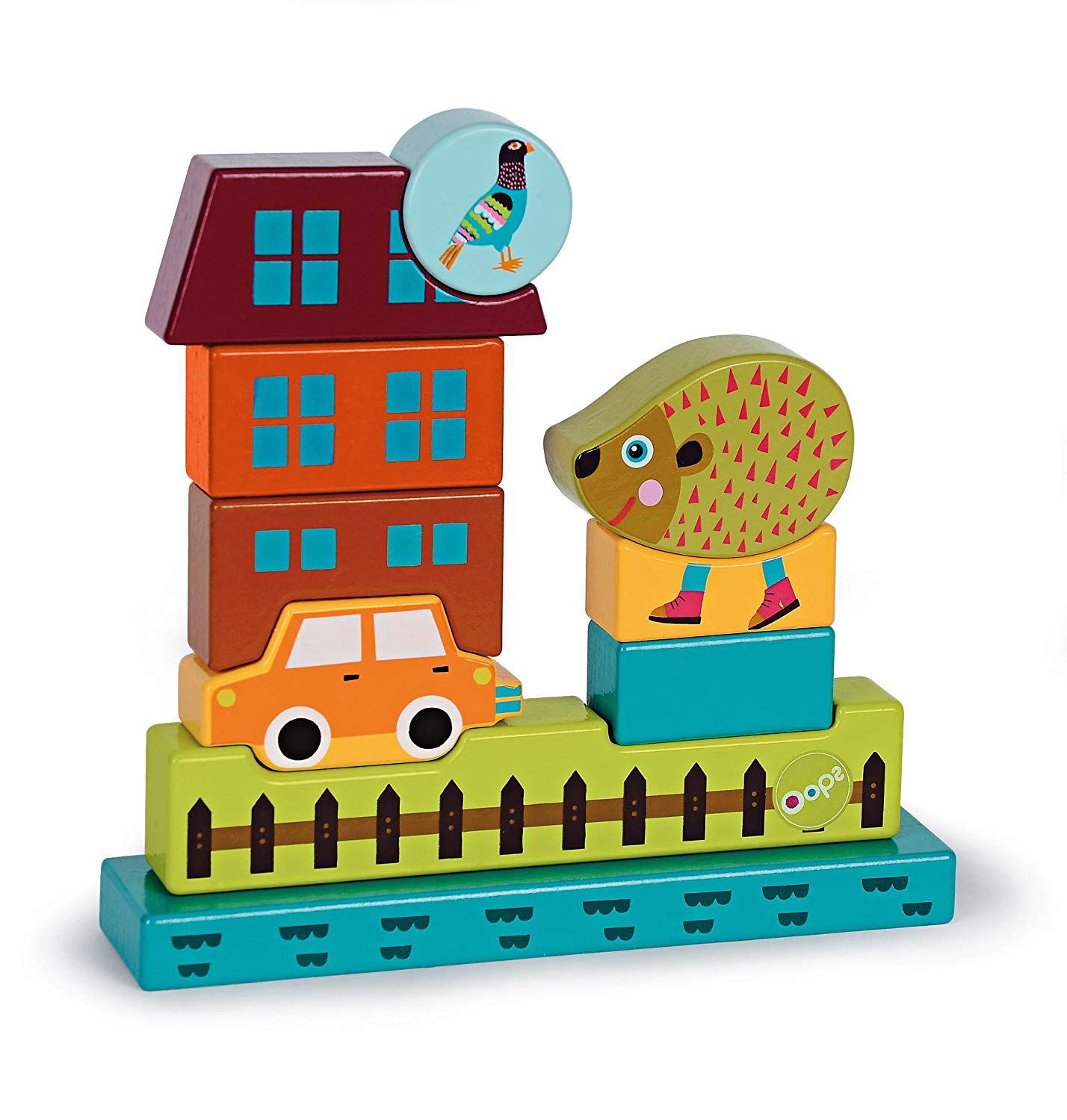 OOPS Wooden Toys Collection 8/11 Pieces Hedgehog Imagine Puzzle – TopToy