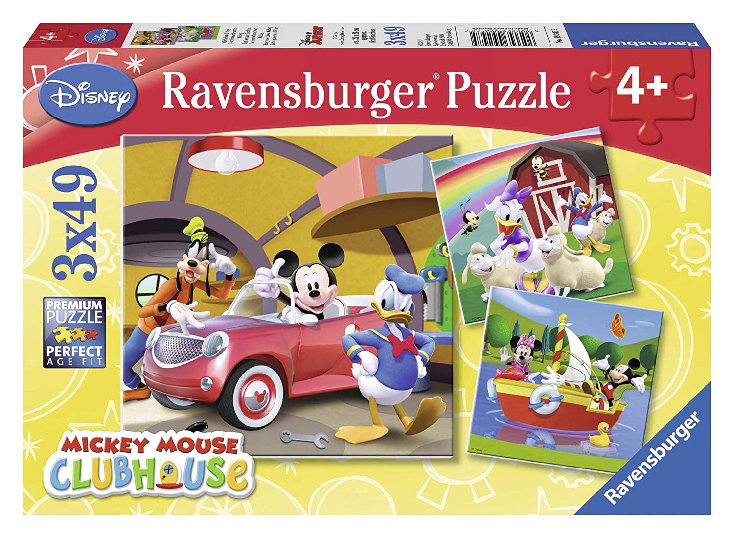 Ravensburger Disney Mickey Mouse Clubhouse 3x 49pc Jigsaw Puzzles – TopToy