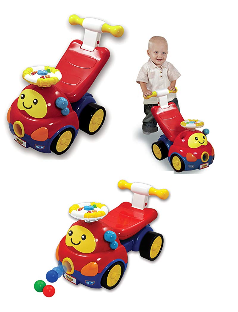 winfun 0818-NL Richmond Toys Walker Ride on Popping Car, Multi-Colour ...