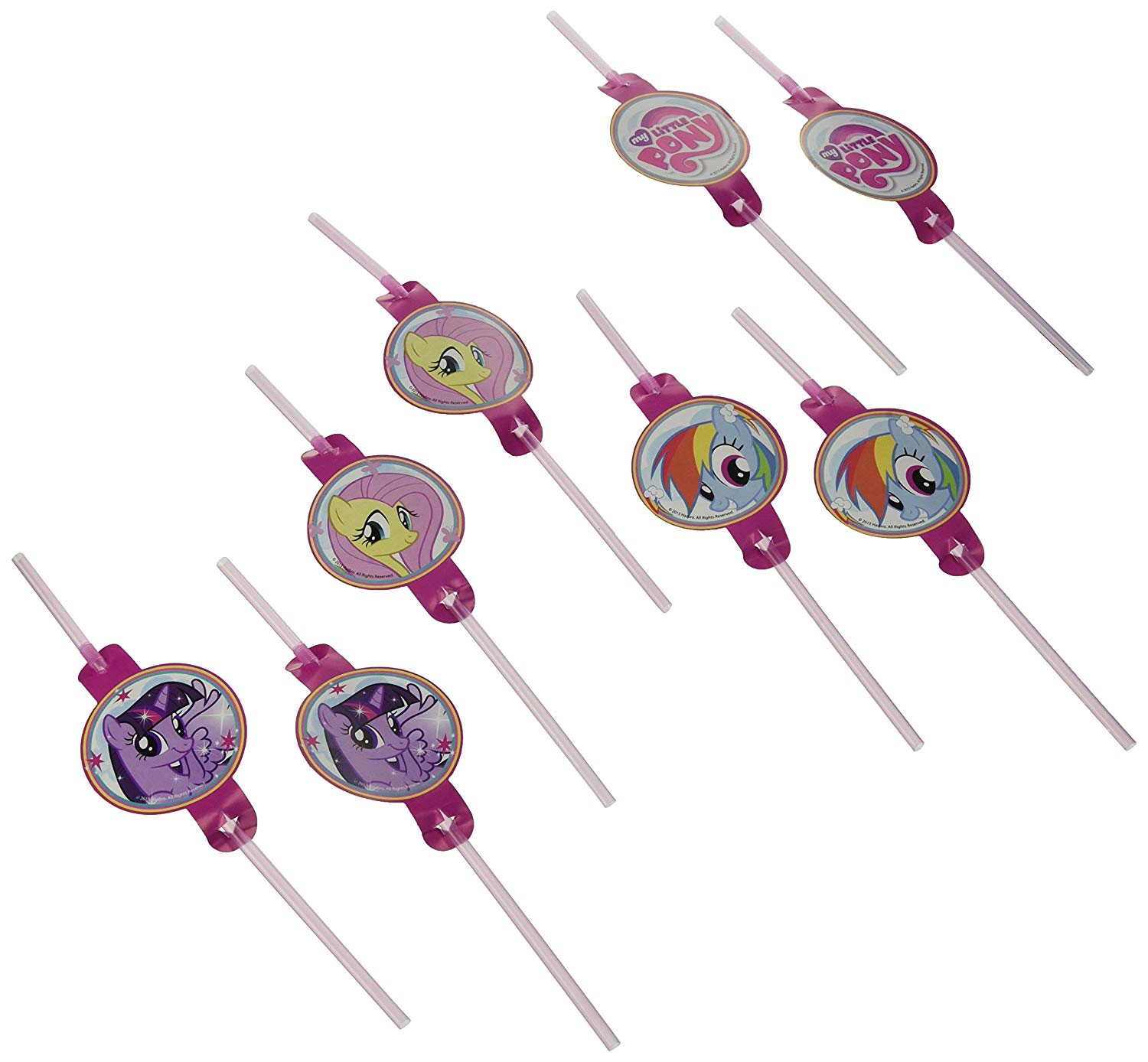 Amscan International 8 My Little Pony Drinking Straws – TopToy