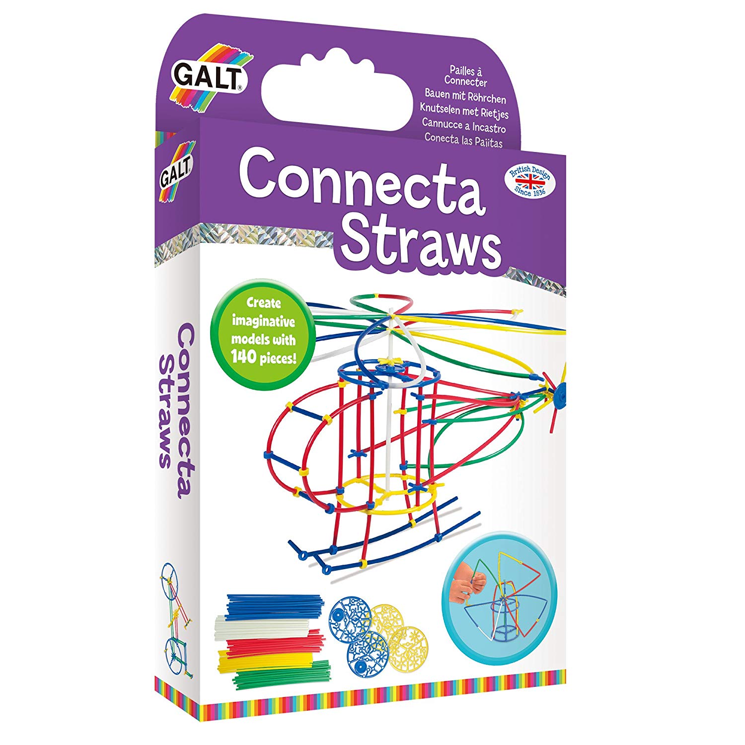 Galt Toys Connecta Straws, Construction Set for Children – TopToy