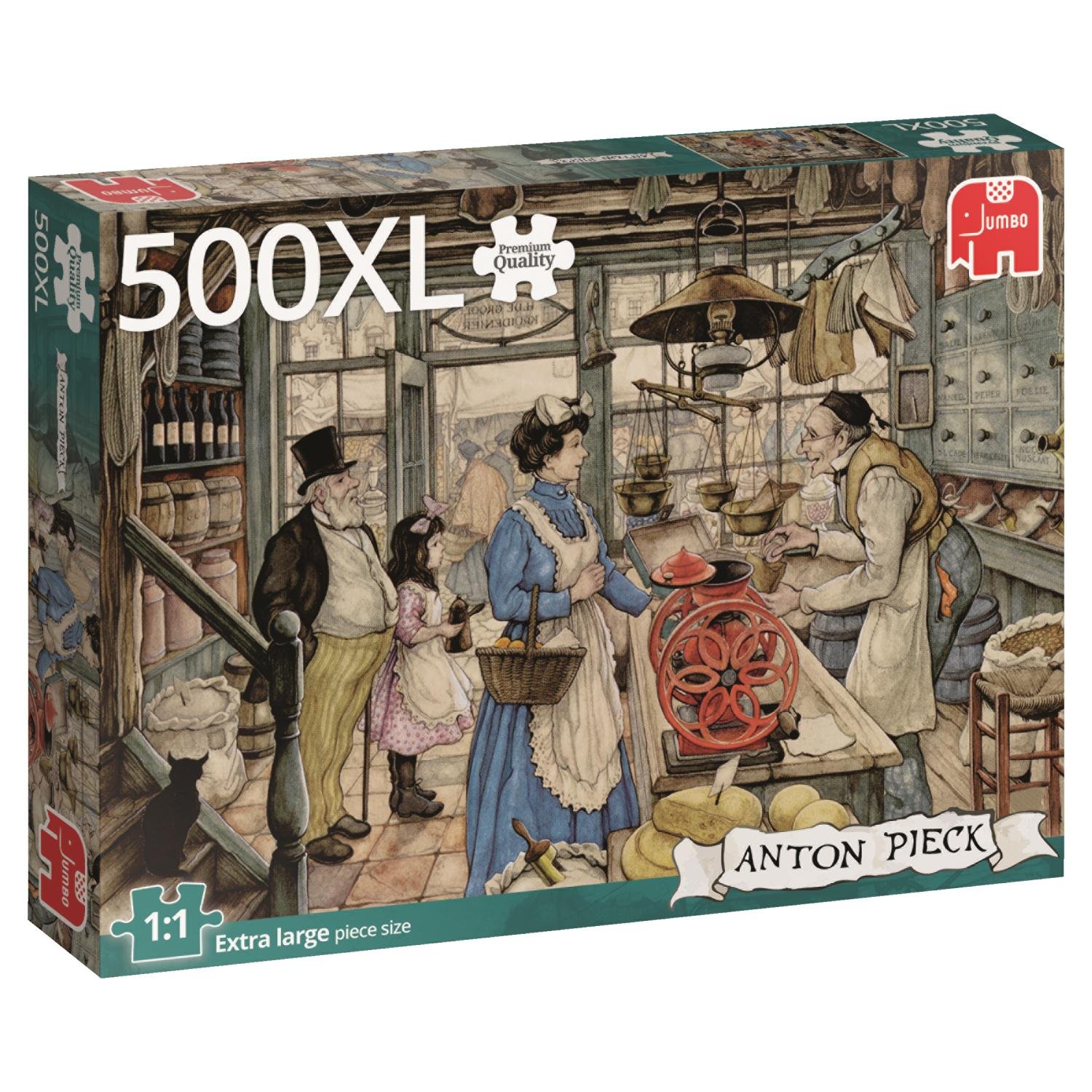 Jumbo 18599 Anton Pieck The Grocer 500 XL Piece Jigsaw Puzzle, Multi, X ...