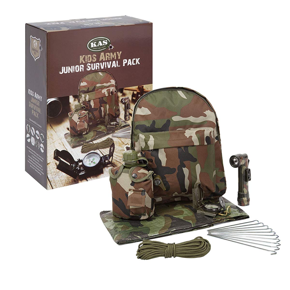 Kids Army Camouflage Junior Survival Pack – Kids Army Roleplay – TopToy