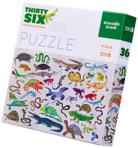 Crocodile Creek 4067-8 Thirty-Six Reptiles and Amphibians Jigsaw Puzzle ...