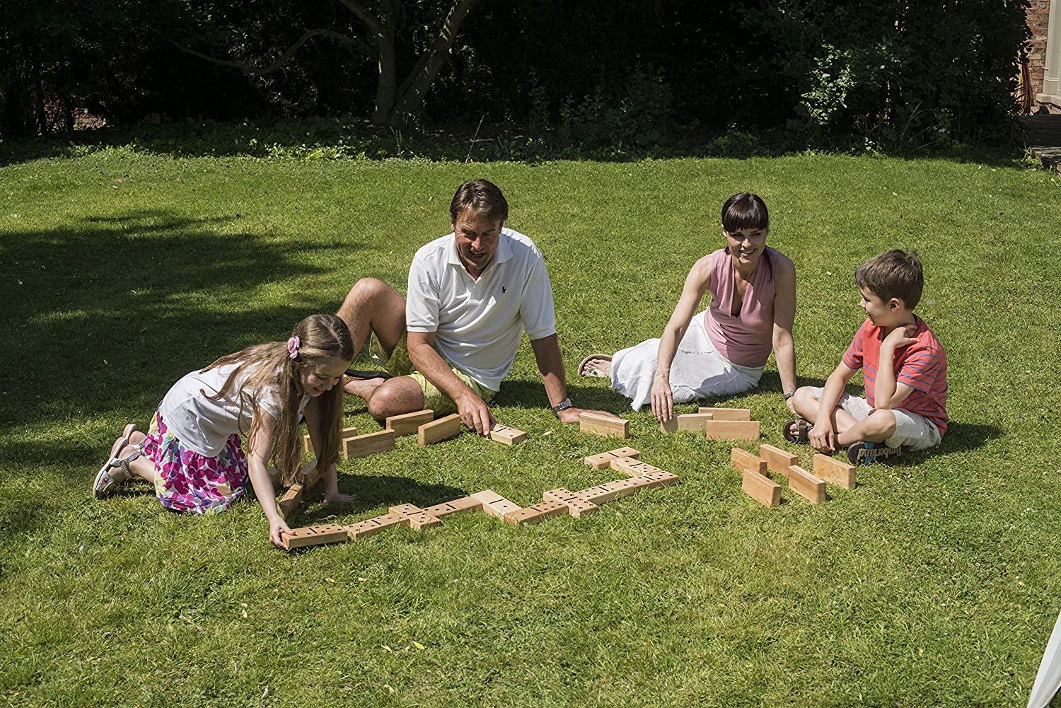 Traditional Garden Games Giant Wooden Garden Dominoes – TopToy