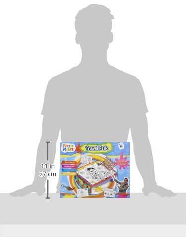 Mister Maker CI Travel Desk with 8 Wax Crayons and 20 Colouring Sheets ...