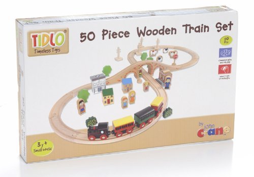 Tidlo Wooden Figure of Eight Train Set (50 Piece) – TopToy