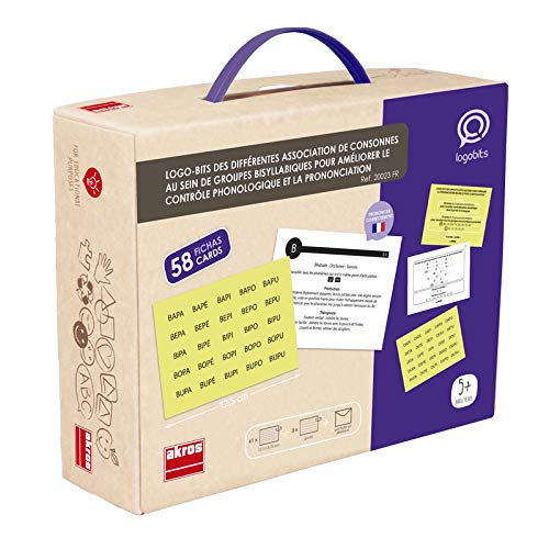 Akros (AKRP1) 20023FR Akros Logo-Bits Cards with All The Consonant ...