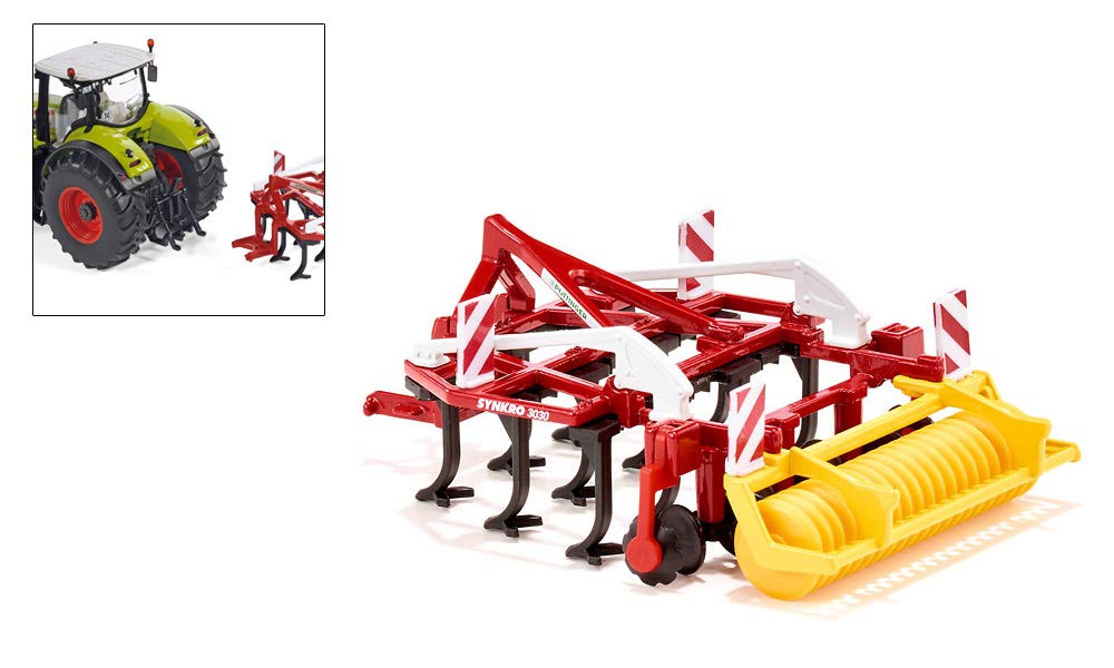 SIKU 2067 Farmer Pöttinger Synkro Cultivator, Red – TopToy