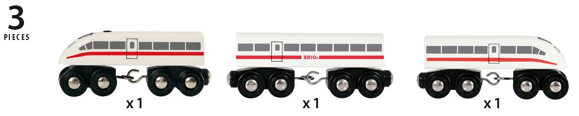 BRIO 33748- High Speed Train for Kids Age 3 Years Up – Compatible with ...