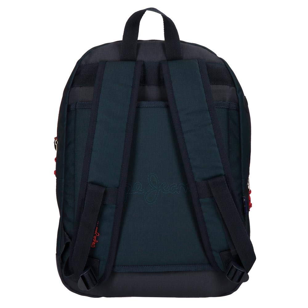 Pepe Jeans Ian Backpack Blue 32x44x15 cms Polyester 21.42L – TopToy