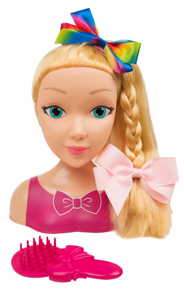 Sambro Styling Hair Dressing Head Complete with Colourful Bows & Hair ...