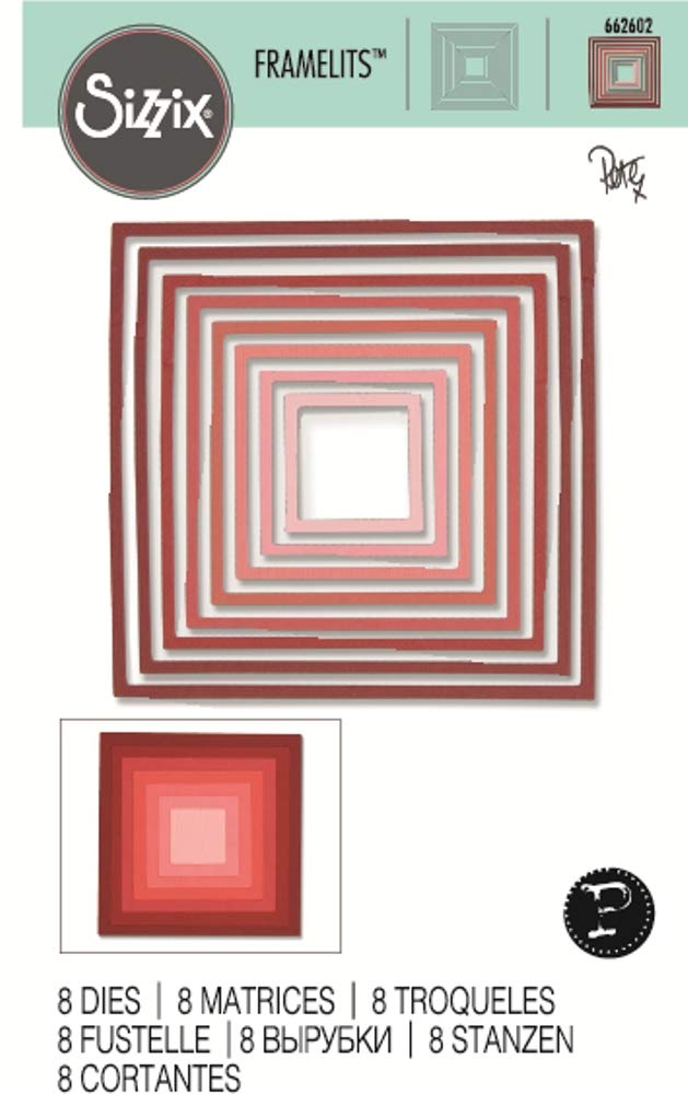 Sizzix Framelits Square Frames – Multicolour, One Size – TopToy