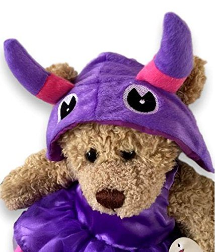 Build Your Bears Wardrobe 5060322141961 purple tutu dress with monster ...