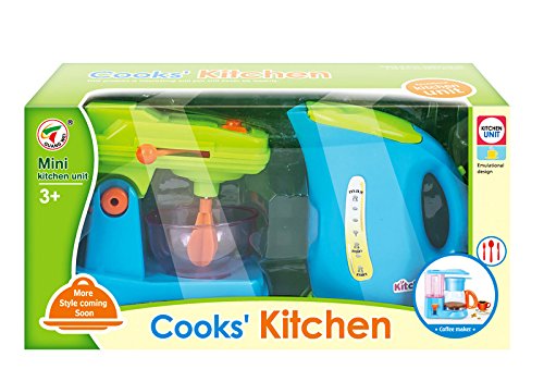 Joueco bn0196723 Kitchen Kettle + Robot Small, Blue/Green – TopToy