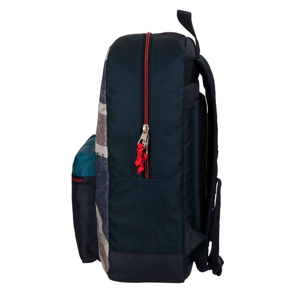 Pepe Jeans Ian Backpack Blue 32x44x15 cms Polyester 21.42L – TopToy