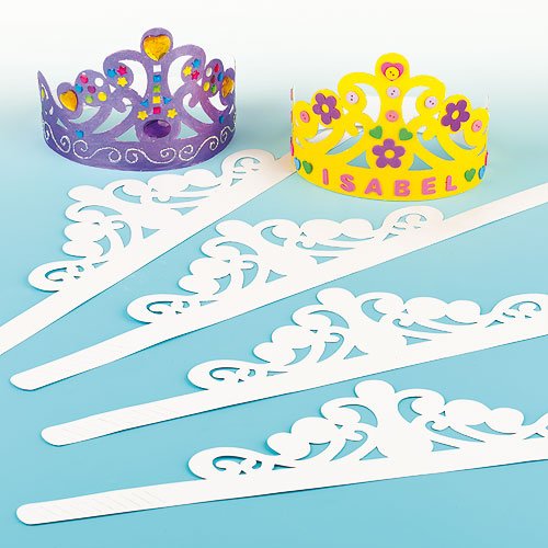 Baker Ross Tiara Card Art & Craft Shapes for Kid’s to Decorate ...